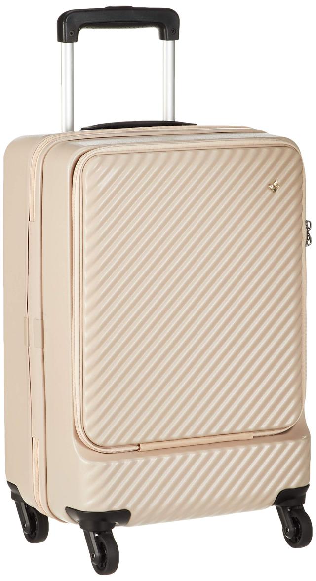 ハント スーツケース 機内持ち込み sサイズ 1泊2日 2泊3日 34L フロントポケット キャスターストッパー 3.3kg キャリーケース キャリー