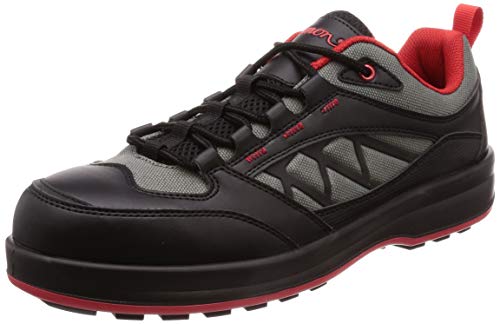 シモン 安全靴 短靴 JSAA規格 耐滑 耐油 メッシュ 安全スニーカー SL12 グレー 25.0 cm 3E