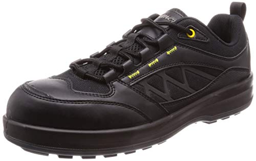 シモン 安全靴 短靴 JSAA規格 耐滑 耐油 メッシュ 安全スニーカー SL12 黒 25.5 cm 3E