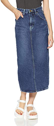 リー ジーンズ STANDARD WARDROBE デニムロングスカート LL2625 レディース 濃色ブルー XS