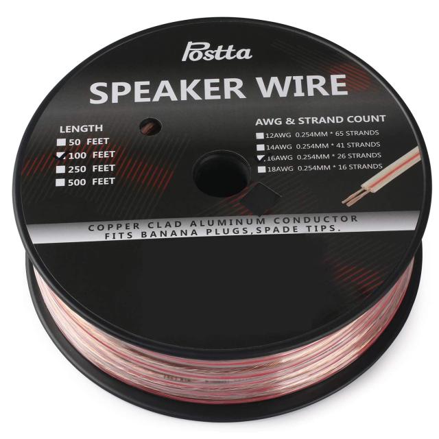 Postta スピーカーケーブル 銅とアルミのクラッド鋼素材 CCA スピーカーワイヤー 16ゲージ 30mの通販はau PAY マーケット - famille | au PAY マーケット ...