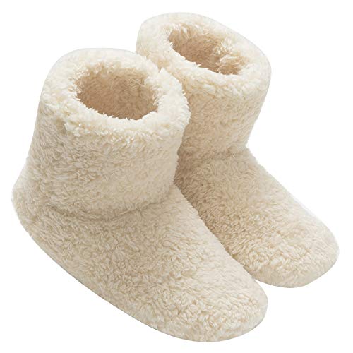 mianshe 北欧 ルームシューズ もこもこ ルームブーツ 暖かい ボアスリッパ 男女兼用 (アイボリー Mサイズ 25cmくらいまで)の通販はau PAY マーケット - famille ...