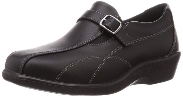 [トパーズ] スニーカーブーツ 超軽量 レディース ひもなし ゆったり幅広 ウォーキングシューズ 10 ブラック 24.5 cm 3E