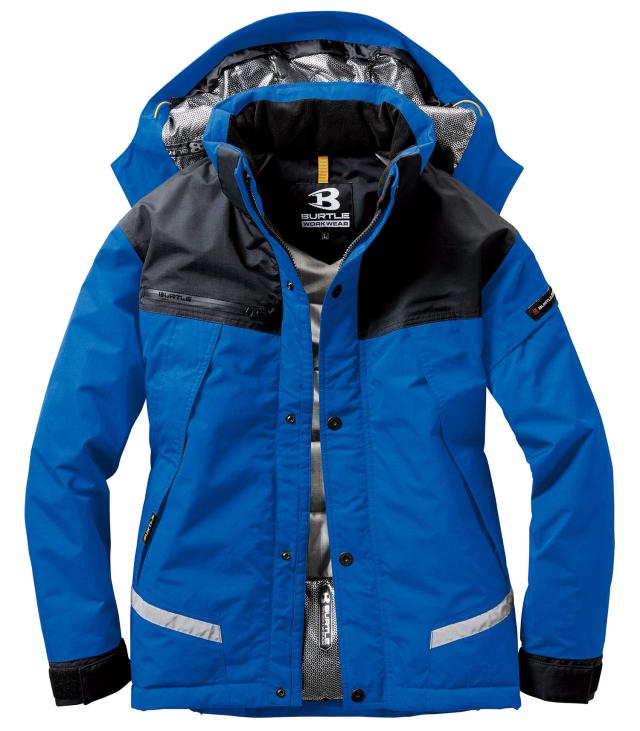 BURTLE バートル 防水防寒ジャケット(ユニセ ックス) 7610 47 サーフブルー S