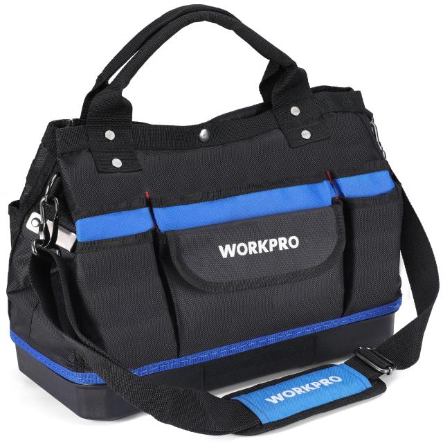 WORKPRO ツールバッグ 工具バッグ 工具入れ 道具袋 肩掛けベルト付き 大口収納 1680D オックスフォード 多機能 大容量 持ち運び 長さ39×の通販はau PAY マーケット ...