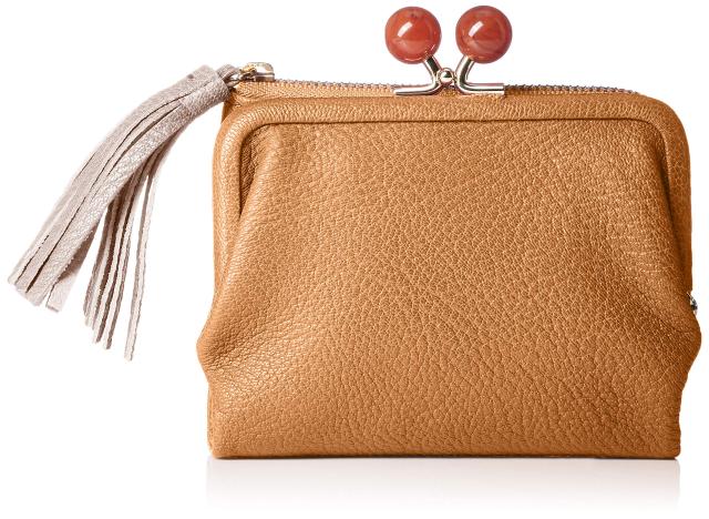 ペルケ アクリル玉がま口2つ折り財布 財布 レディース 本革 08-06-03160 MIXCM ペルケ アクリル玉がま口2つ折り財布 財布 レディース 本革 08-06