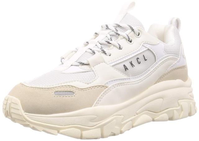 アキクラシック 厚底スニーカー AKIII URBAN TRACKER レディース WHITE/GRAY(WHG) 24.0 cm