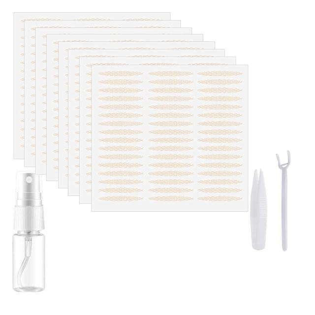 shefun ふたえテープ メッシュ 384枚 水で貼る まぶたテープ 二重 両面 強力 二重テープ 極細 肌色 メッシュテープ 二重まぶた 目立たなの通販はau PAY マーケット - 幸せ ...