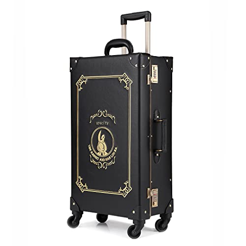 urecity トランクケース キャリーバッグ 革 手作り 復古主義 レトロ おしゃれ かわいい フレームタイプのスーツケース 超軽量 旅行 出