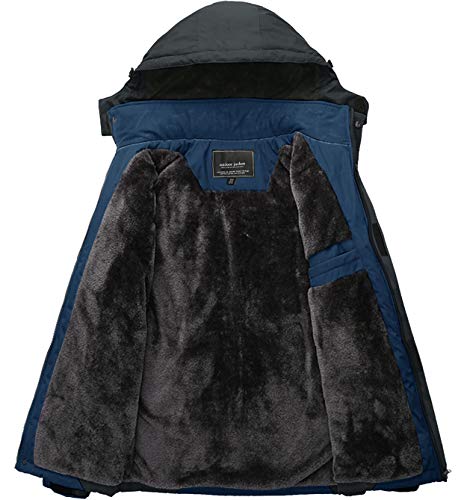 TACVASEN] 裏フリースジャンバー 真冬 登山ウェア 防風ジャケット