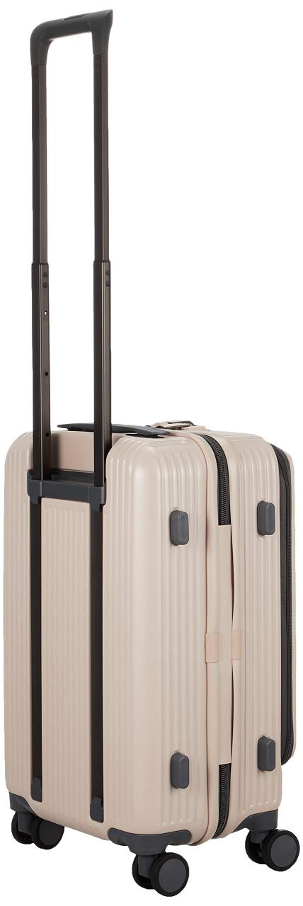 イノベーター スーツケース 機内持込サイズ スリムフロントオープン 多機能モデル INV50 付 38L 3.3kg バニラ