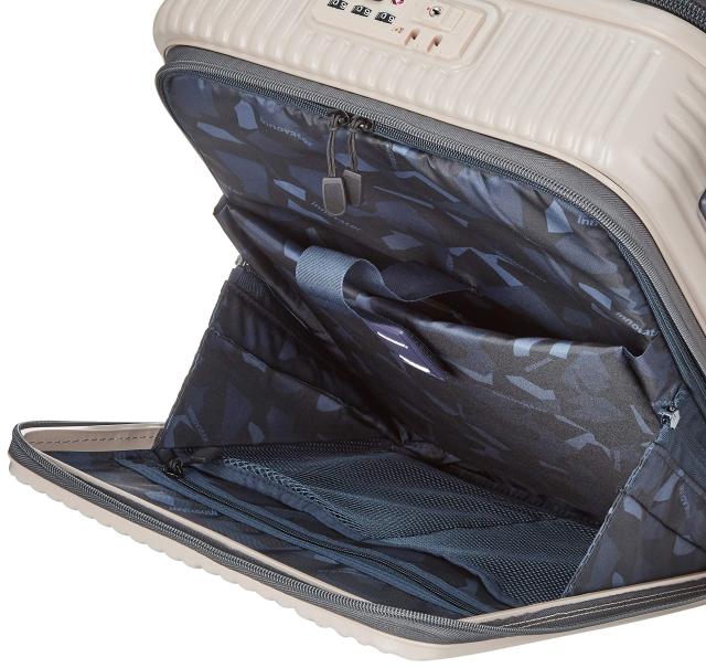 イノベーター スーツケース 機内持込サイズ スリムフロントオープン 多機能モデル INV50 付 38L 3.3kg バニラ