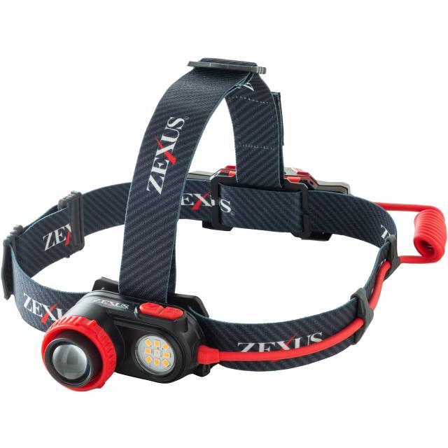 冨士灯器 ZEXUS(ゼクサス) LEDライト ZX-R730 充電式 最大1200ルーメン メインLED点灯時間：最大35時間 白/赤/電球色