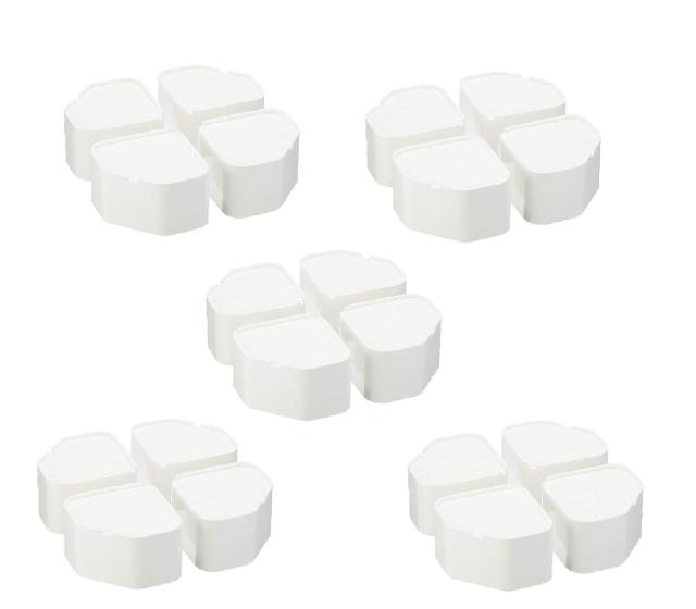 因幡電工(INABA DENKO) 洗濯 機用防振かさ上げ台 ふんばるマン OP-SG600 ホワイト 5袋セット