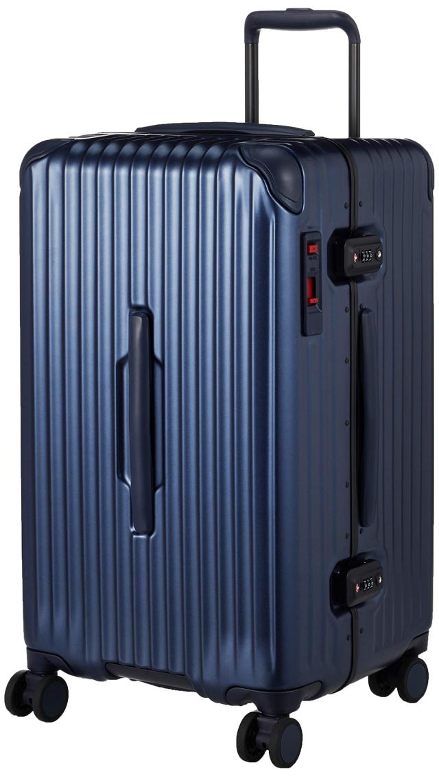 カーゴ スーツケース グッドサイズ スリムフレーム 多機能モデル CAT68SSR 付 60L 65 cm 5.1kg デニムブルー