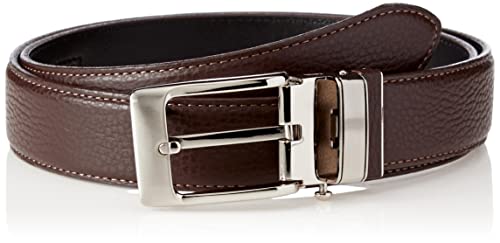 プレリーギンザ 実用新案取得 牛革 簡単着脱 ワンプッシュベルト NB19880 メンズ チョコ フリーサイズ（ウエ ストサイズ95cmまで）