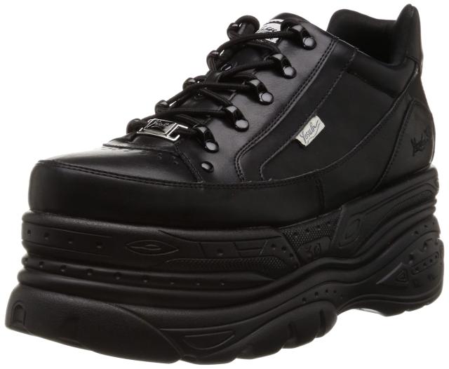 ヨースケ メンズ厚底レースアップスニーカー 2608074 ブラック 26 cm