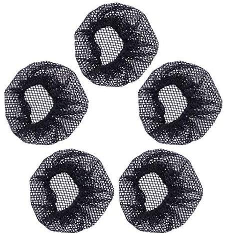 Generies 5個セットヘアネット お団子ネット 髪束ねネット 弾性布帛 バレエお団子 網目 ナイロン ブラックの通販はau PAY ...