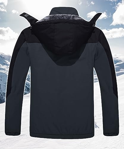 TACVASEN ウィンドシェルジャケット メンズ 防寒着 防水防風 フリース