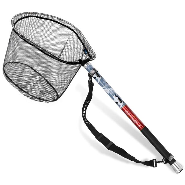 サンライク（SANLIKE）玉網 タモ網 伸縮式 ランディングネット 12段階 11段階 7段階 小継玉の柄 釣りネット 釣り 4つ折り枠 すくい網 淡