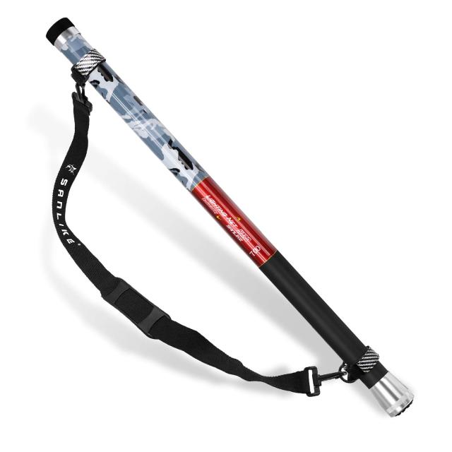 サンライク（SANLIKE）玉の柄 ンディングポール 競技玉ノ柄 タモの柄 ガラス繊維 超軽量 EVAハンドル 伸縮式 11段階 ベルト付き 携帯便利