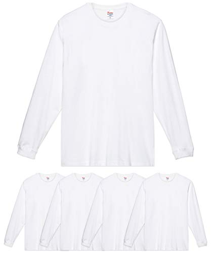 プリントスター 149-HVL 7.4オンス スーパーヘビー 長袖 Tシャツ 5枚セット ホワイト 3XL