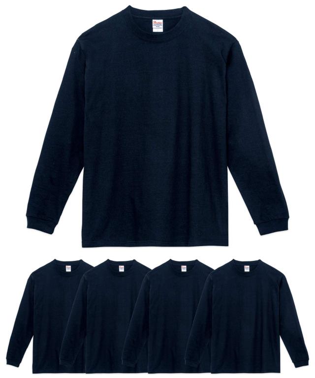 プリントスター 149-HVL 7.4オンス スーパーヘビー 長袖 Tシャツ 5枚セット ネイビー 2XL
