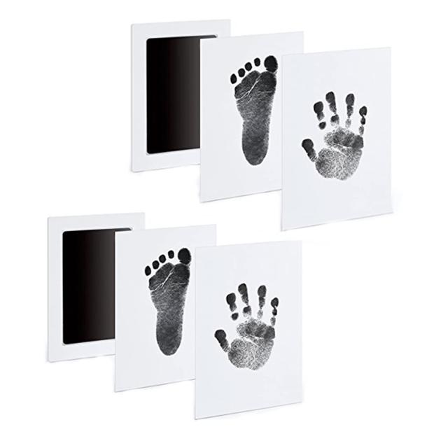 YFFSFDC赤ちゃん 手形 足形キット 汚れないインク ベビーフレーム ギフト 出産祝い 新生児 1歳誕生日 成長記録 猫犬手足型 記念品 (2パッの通販はau PAY マーケット - FJ ...