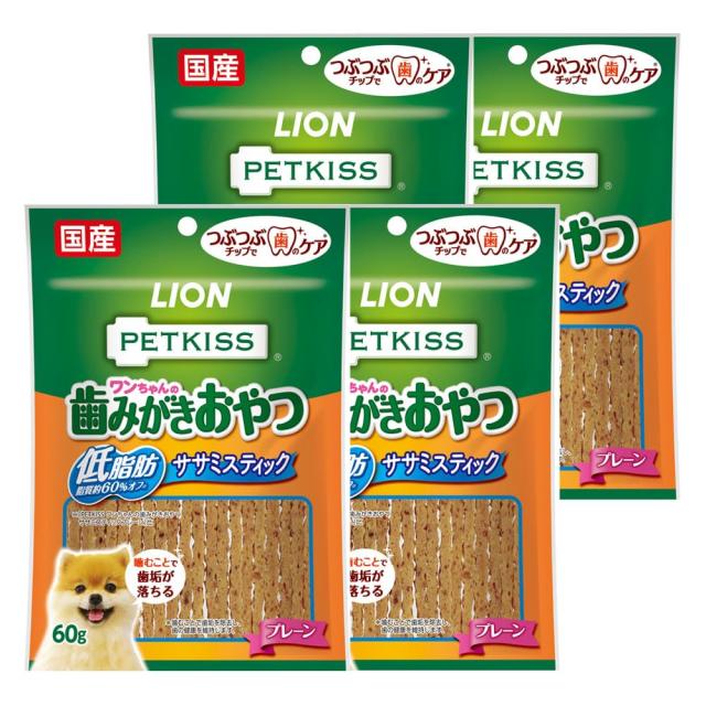 ペットキッス (PETKISS) ワンちゃんの歯みがきおやつ 低脂肪ササミスティック プレーン 4個パック 60グラム (x 4) (まとめ買い)の通販はau PAY マーケット - Day ...