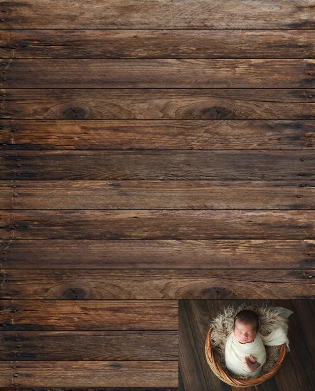 Kate 1.5x2.5m 木目 フロアマット 茶色 写真用 ゴム マット 床 写真撮影用 撮影道具 木の板 ラバーマット