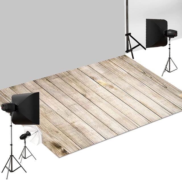 Kate 1.5x2.5m 木目 ラバーマット 木の板 写真用 ゴム製 マット 床 写真撮影用 撮影道具 木の板 ラバーマット