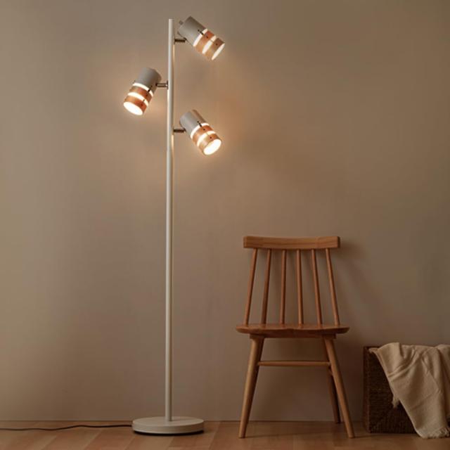 アイリスオーヤマ フロアライト スタンドライト おしゃれ 床おき 照明 北欧 スタンド 読書灯 寝室 LED電球対応 フロアランプ スリット型