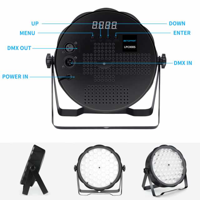 BETOPPER ディスコライト 54x1.5W RGBW LED 舞台照明 LPC008S BETOPPER ディスコライト 54x1.5W RGBW LED 舞台照明 LPC008S