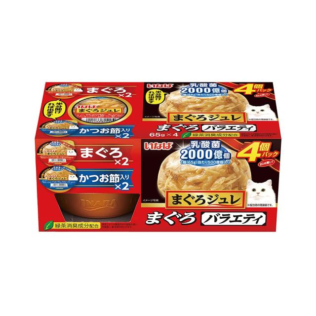 いなば まぐろジュレ 乳酸菌入り まぐろバラエティ 65g×4個の通販はau PAY マーケット - くもいすとあ | au PAY マーケット－通販サイト