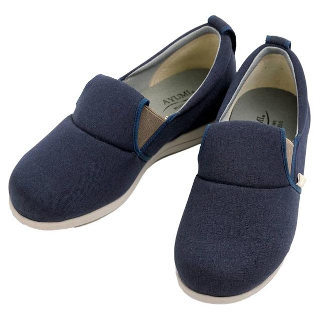 ゆったり簡単スリップオン ネイビー 5Lサイズ（27.0〜27.5） 5E 両足