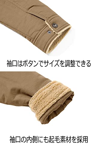 KEFITEVD 防寒ブルゾン メンズ ドカジャン 作業服 大きいサイズ 作業着