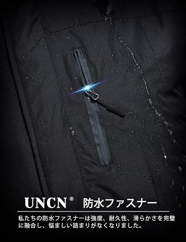 uncn スキーウェア 防寒着 メンズ ハードシェル 登山服 アウター