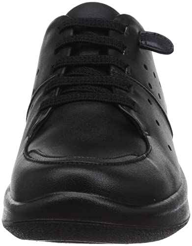 スポルス スニーカー 日本製 撥水 本革 4E ゴム紐付 22~24.5cm レディース SP2000 ブラック 24.0cm