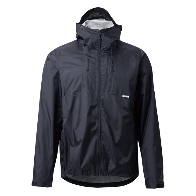 パールイズミ サイクルジャージ ウォータープルーフ ジャケット メンズ 1. ブラック S