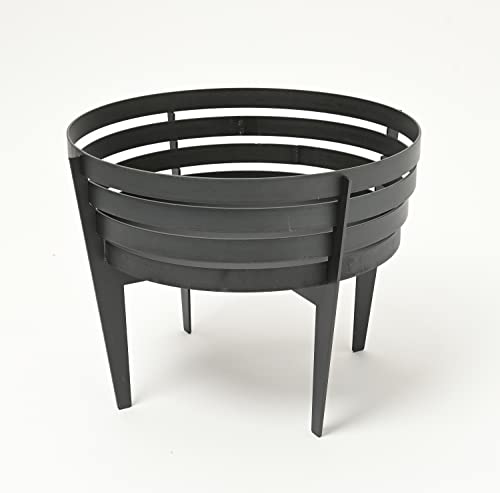 【Joyfactory】 JOY クロカワ焚き火台 IS-17 日本製 収納袋/五徳付 組立式 コンパクト 直径38cm バーベキューコンロ スマートグリル フ