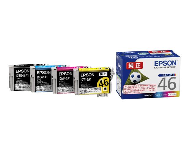 エプソン 純正 インクカートリッジ サッカーボール IC4CL46A1 4色パックの通販はau PAY マーケット - LINCONショップ | au PAY マーケット－通販サイト