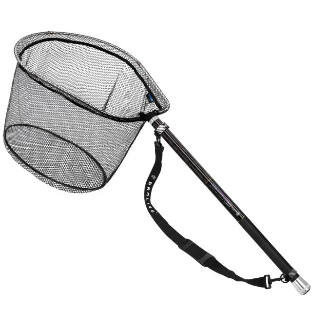 サンライク(SANLIKE) タモ網 たも網 たもあみ 伸縮 小継 釣り タモ 99％カーボン製 ランディングネット 9段階 玉網 ランディングネット