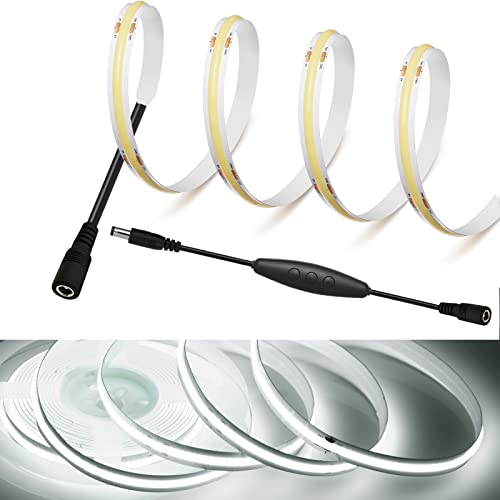 Rye LEDストリップライトDC12V COBテープライトスーツフレキシブル 高密度 LEDテープライト 5m 320LEDs/m 白光色6000K 180°発光CRIの通販はau PAY ...