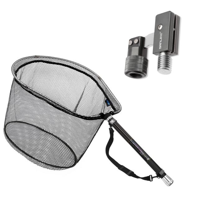 サンライク(SANLIKE) タモ網 たも網 たもあみ 伸縮 3m/5m/6m/7m /8m 小継 99%カーボン製 9段階 玉網 釣り タモ たまあみ ランディングネ