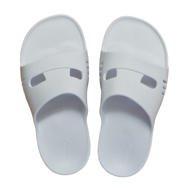 BMZ リカバリーサンダル アシトレサンダル バンドタイプ (ホワイト, 23.0cm) 立方骨サポートで足腰の負担軽減