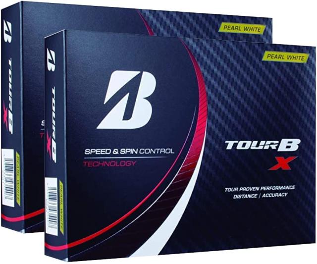 ２ダース BRIDGESTONE(ブリヂストン)ゴルフボール TOUR ツアー B X 2022年モデル 12球入 (X_パールホワイト_２ダース)
