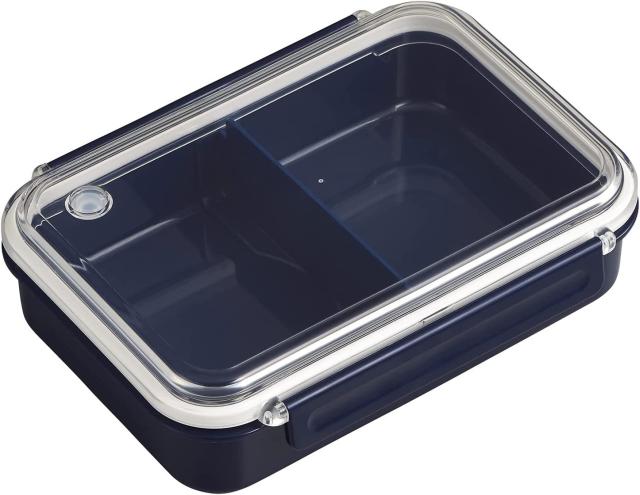 OSK(オーエスケー) 冷凍保存できる弁当箱 フィールイージー タイトボックス 仕切付 ネイビー 650ml 日本製 食洗機 電子レンジ対応 2点ロの通販はau PAY マーケット - MRN ...