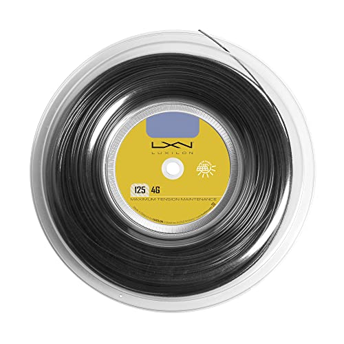 LUXILON(ルキシロン) テニス ストリング ガット 4G BLACK 125 REEL (4G ブラック 125) 200m ブラック WR8308301125