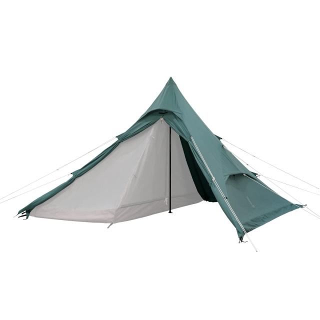 DOD(ディーオーディー) ワンポールテントRX(M) TC【1~4人用】 スカート付き TCフライ T3-949-BL ブルー (約)W300×D300×H210cm