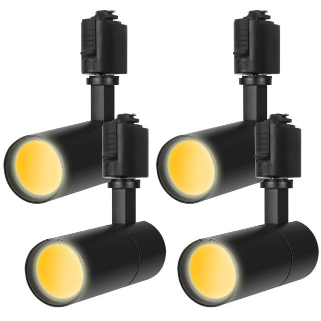 ライティングレール用スポットライト電球色100W相当 消費電力10W 大光量1000LM,照射角度調節可能 一般家庭照明/演出照明/商業施設/店舗・